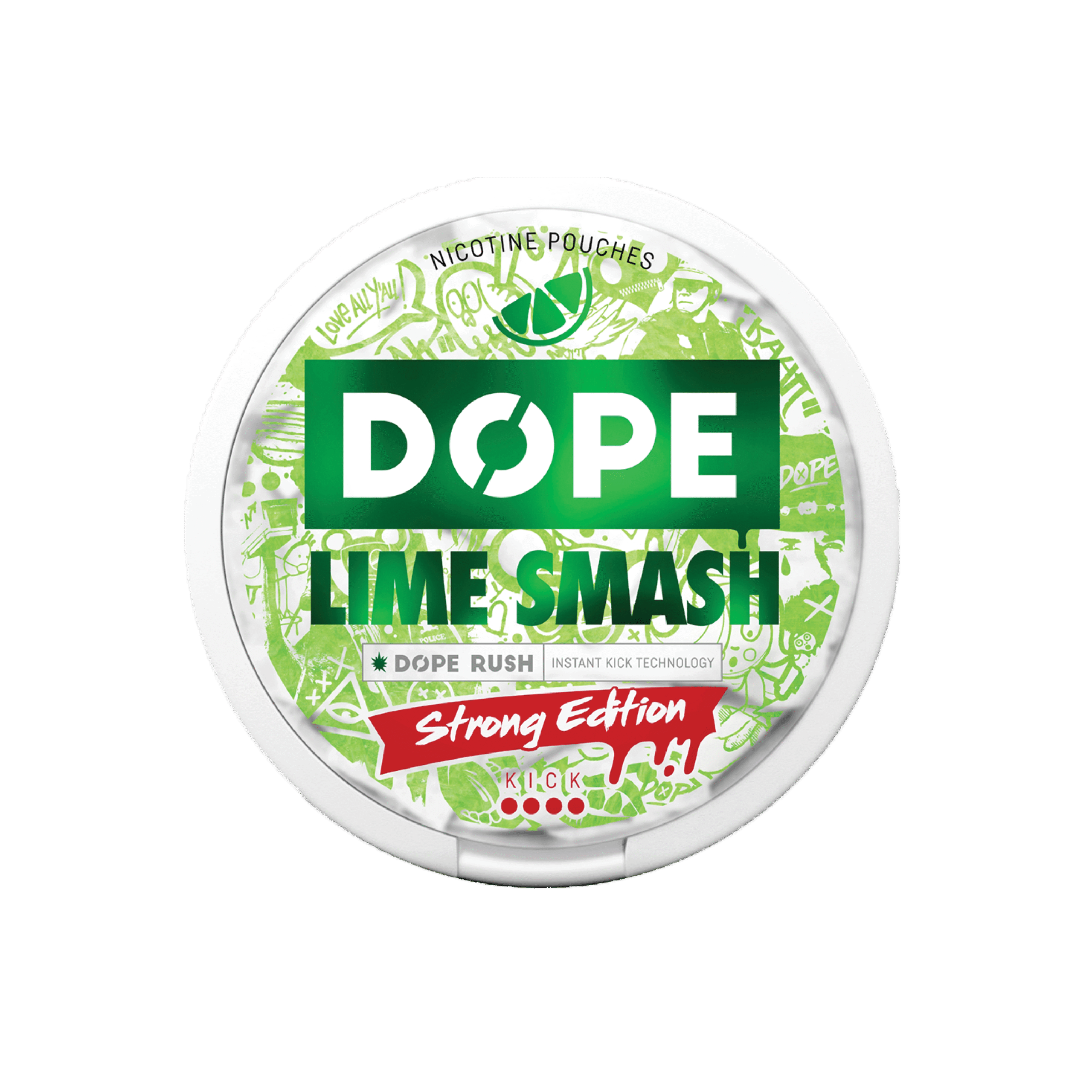 DOPE Lime Smash Strong Edition Nicotine Pouches - Smokeless Philippines